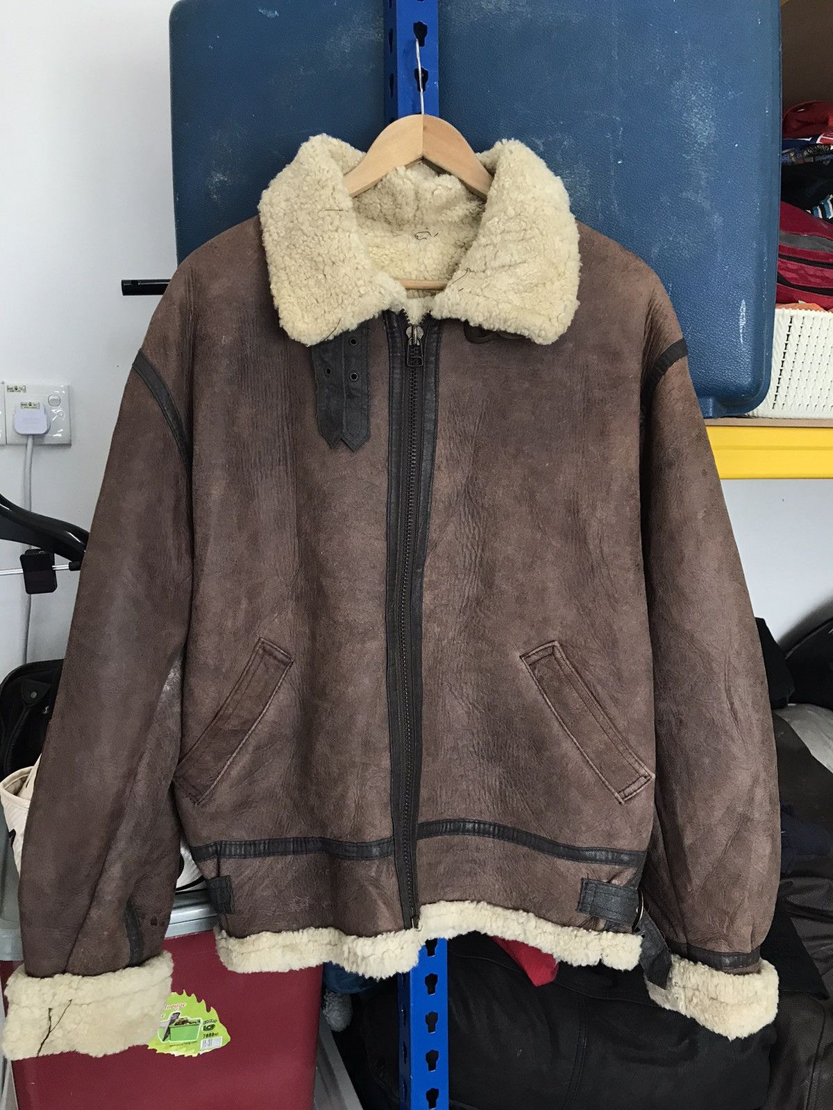 Vintage Type B3 Leon Resident Evil 4 Shearling Sheepskin Jacket | Grailed