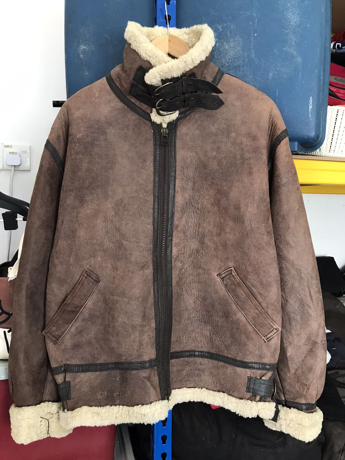 Vintage Type B3 Leon Resident Evil 4 Shearling Sheepskin Jacket | Grailed