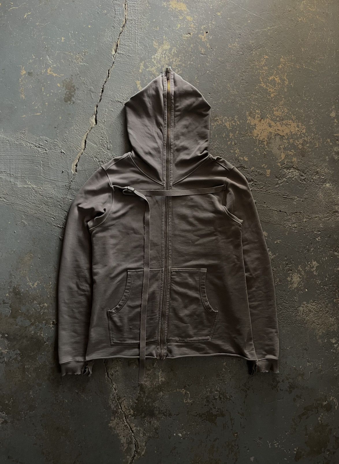 Rick Owens FW08 “Stag” Bondage Gimp Grunge Distressed Hoodie | Grailed