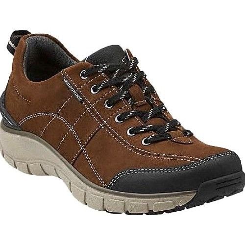 Clarks Clarks Wave Walk Trek Sneaker Brown Lace up Leather Waterpro ...