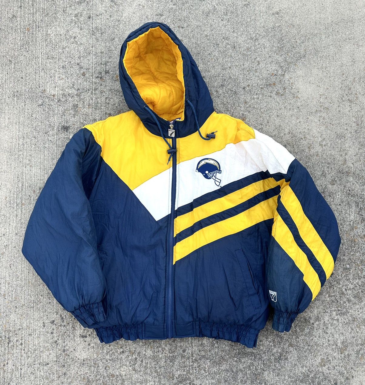 Logo 7 × NFL × Vintage Vintage Chargers Jacket Large Logo 7 NFL Parka ...