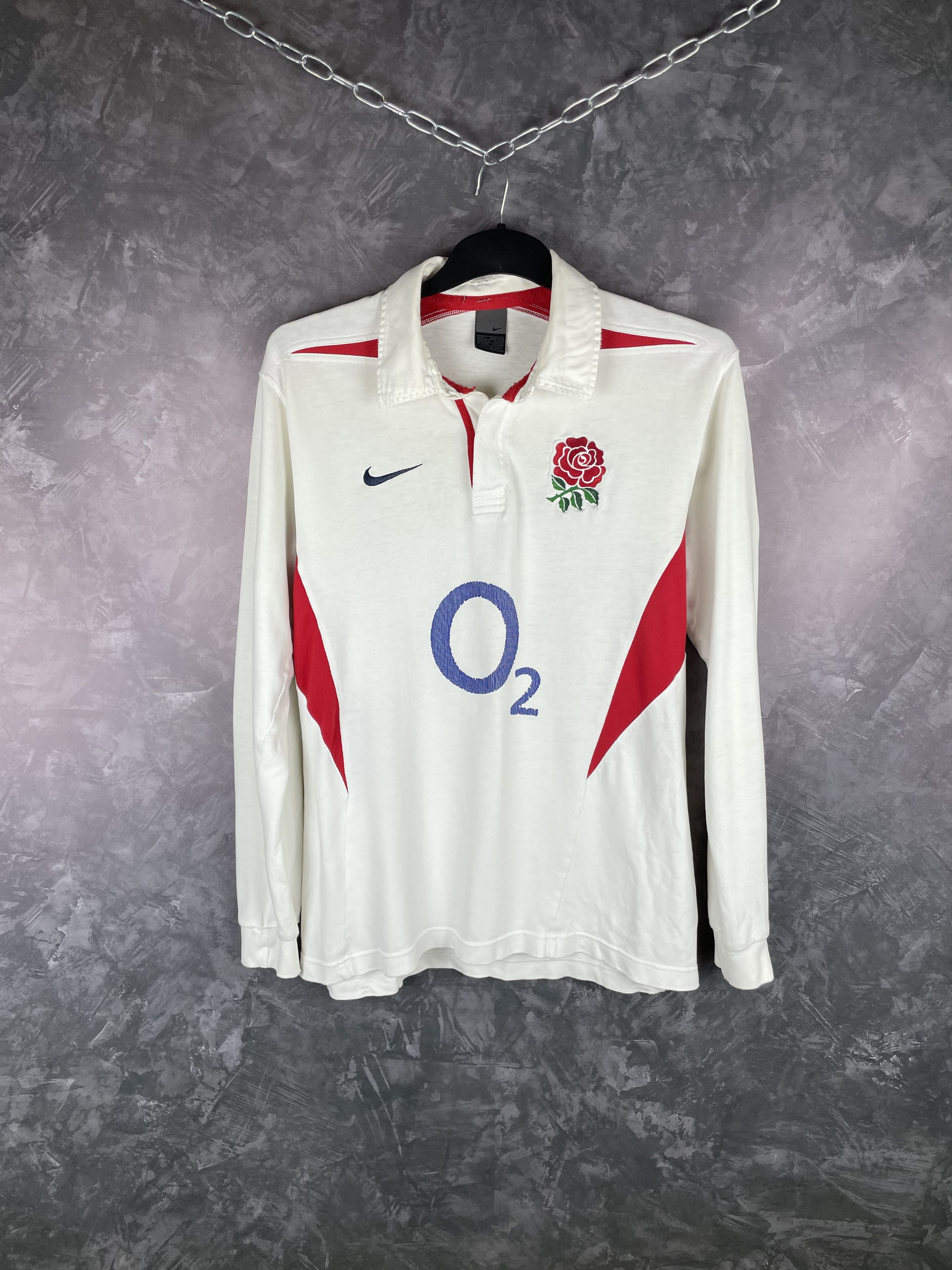 Nike × Soccer Jersey × Vintage Vintage England Rugby Jersey Nike O2 ...