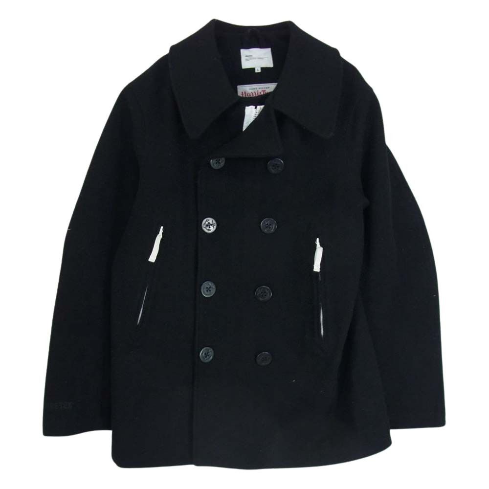 Visvim Visvim 08AW LIEUTENANT Harris Tweed Gore Pea Coat Jacket | Grailed