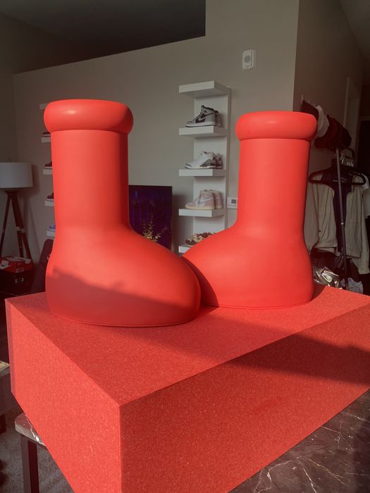 MSCHF BIG RED BOOTS | Grailed
