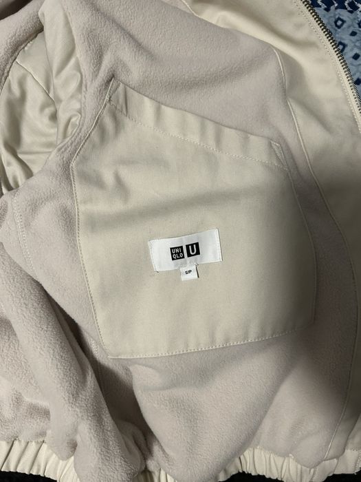 Uniqlo Uniqlo U cream work jacket | Grailed