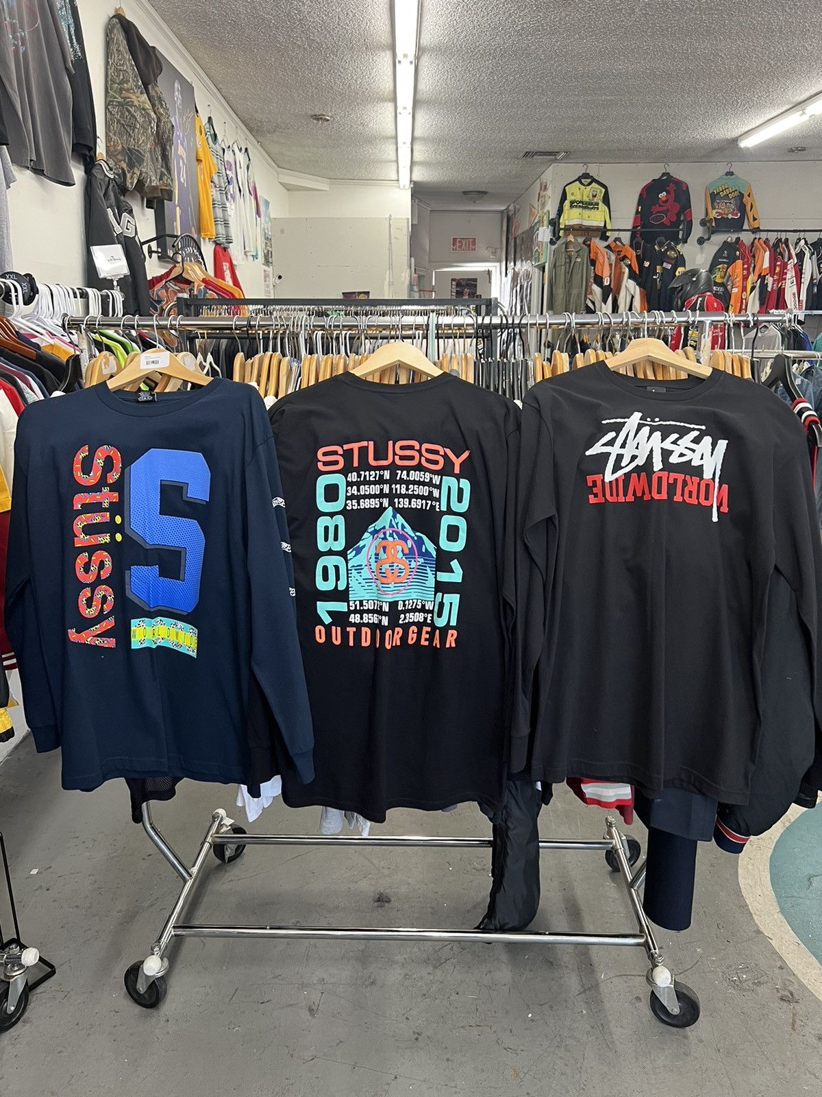 Stussy × Vintage (3 piece bundle) Stussy long sleeve | Grailed