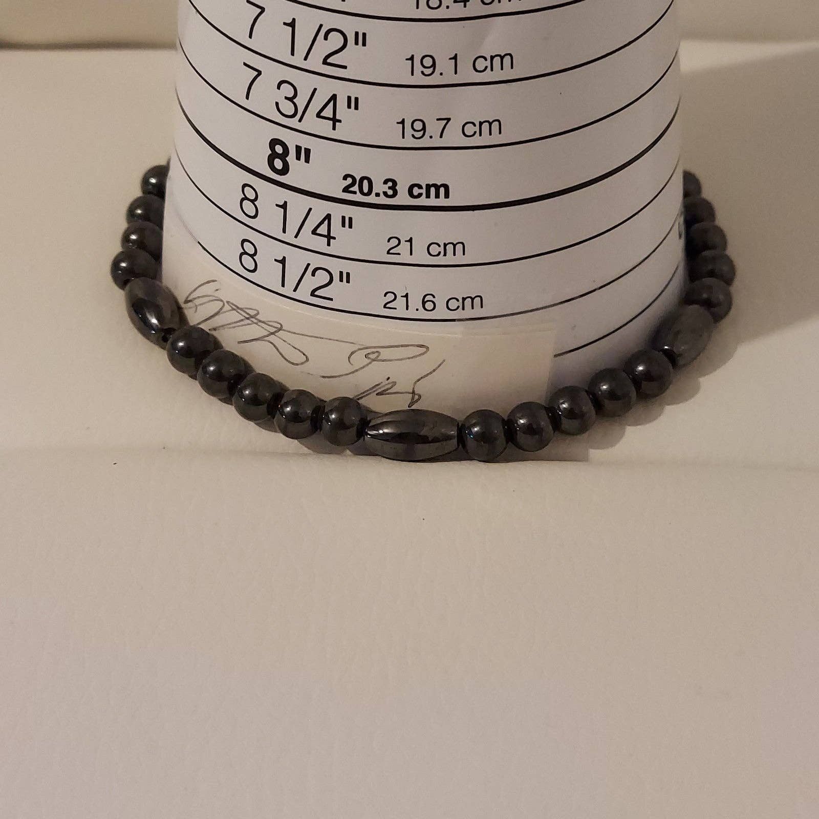 Vintage Vintage Lodestone Magnetite Magnet Beads 9" Bracelet | Grailed