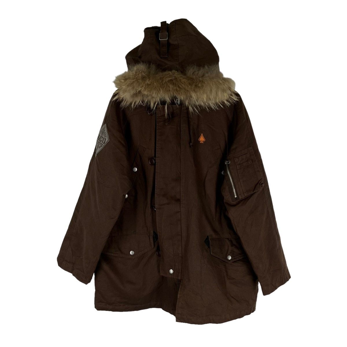 Military VINTAGE PARKA JACKET MCD VISION MINK FUR HOODIE MILITARY | Grailed