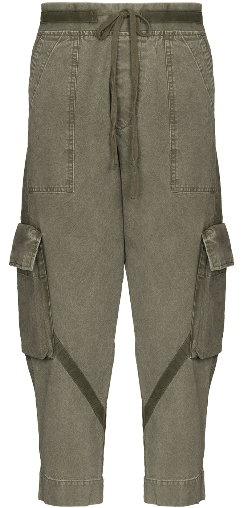 Greg Lauren Greg Lauren Army Tent Cropped Cargo Trousers | Grailed
