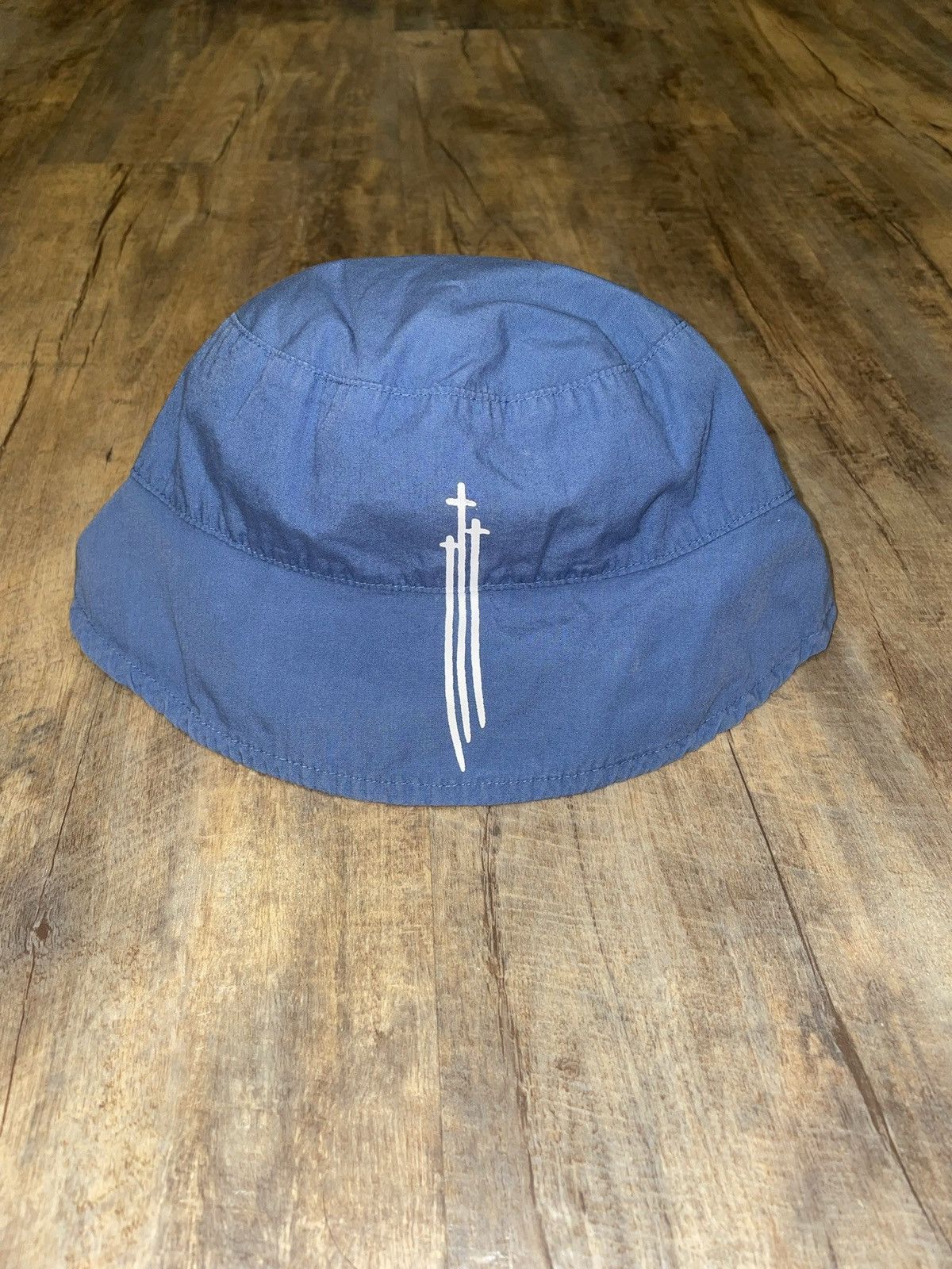 Chrome Hearts RARE Chrome Hearts Dagger Logo Kids Bucket Hat Baby Blue ...