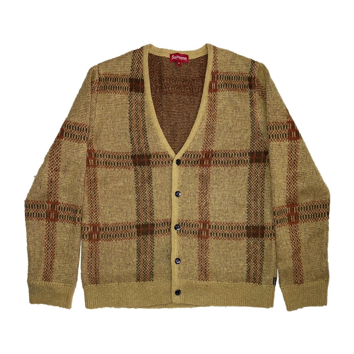 Supreme Supreme FW14 Plaid Mohair Cardigan | Grailed