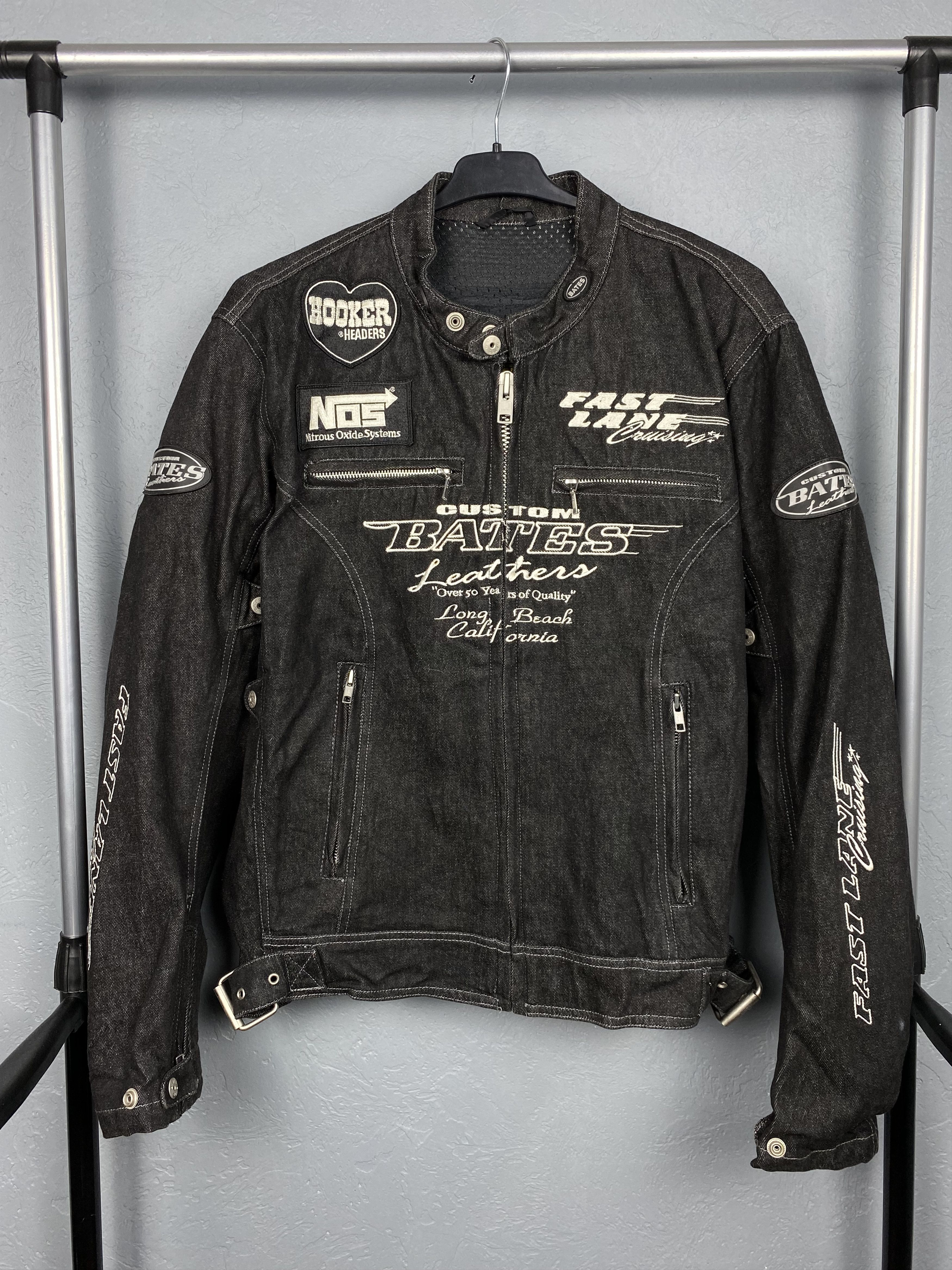 American Classics Custom Bates Motorcycle Bikers Racing Vintage Mens ...