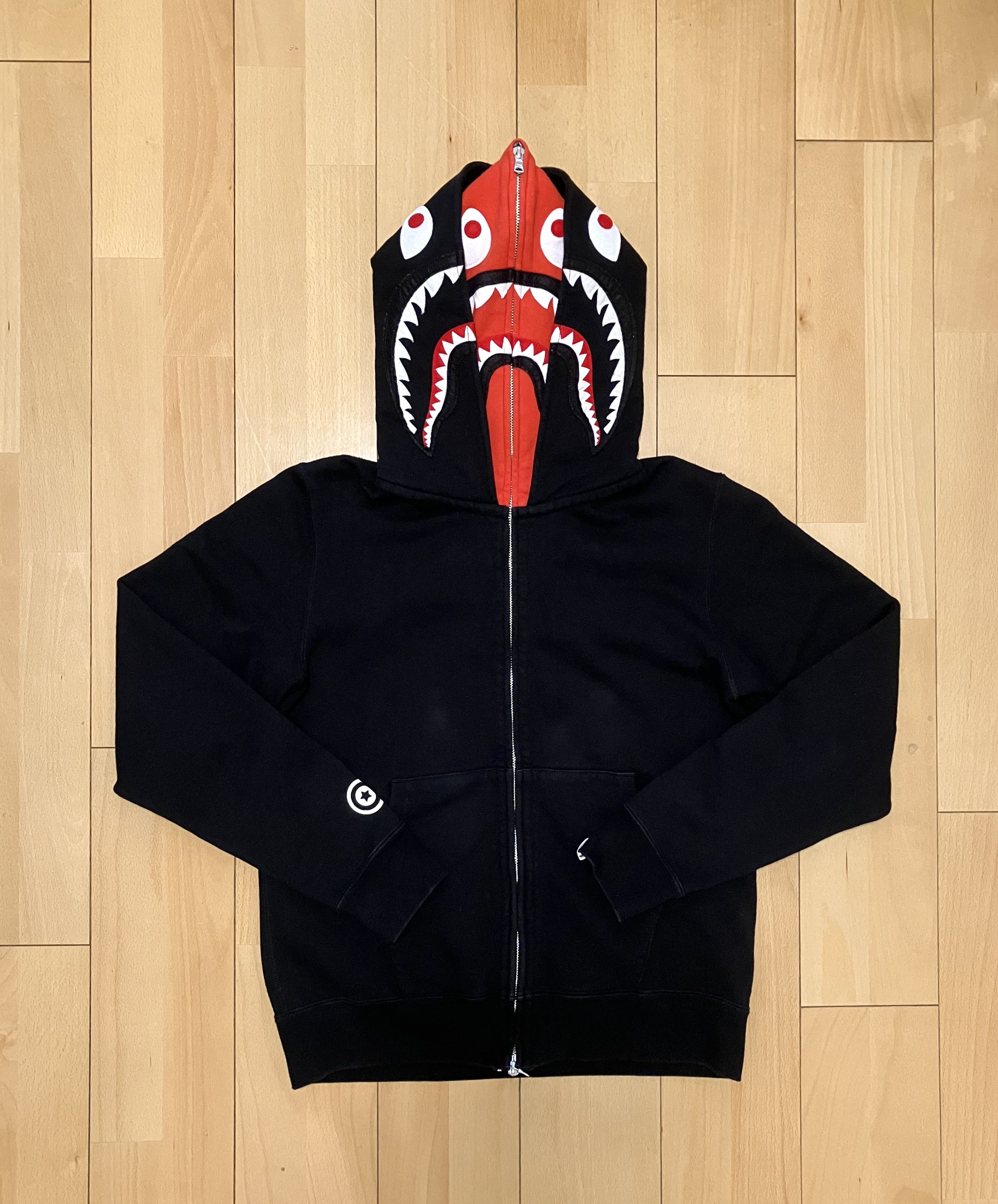Bape Bape Double Shark Full Zip Hoodie | Grailed