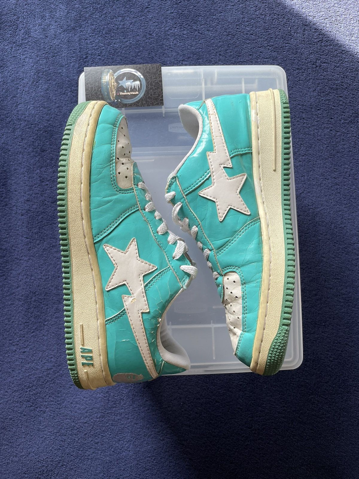 Bape Bape Tiffany Blue NYC Bapestas | Grailed