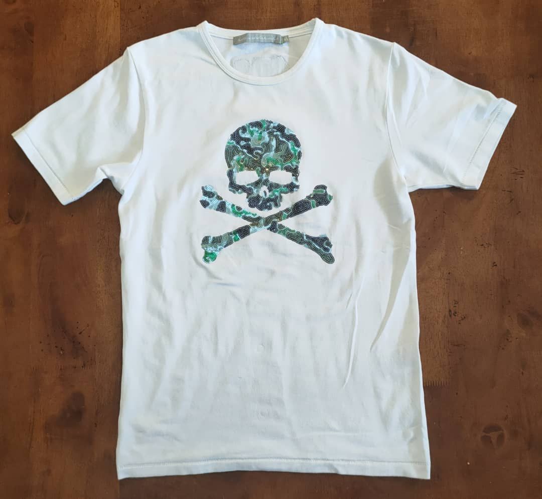 Japanese Brand × Skulls × Streetwear Sequined Skull T | Grailed