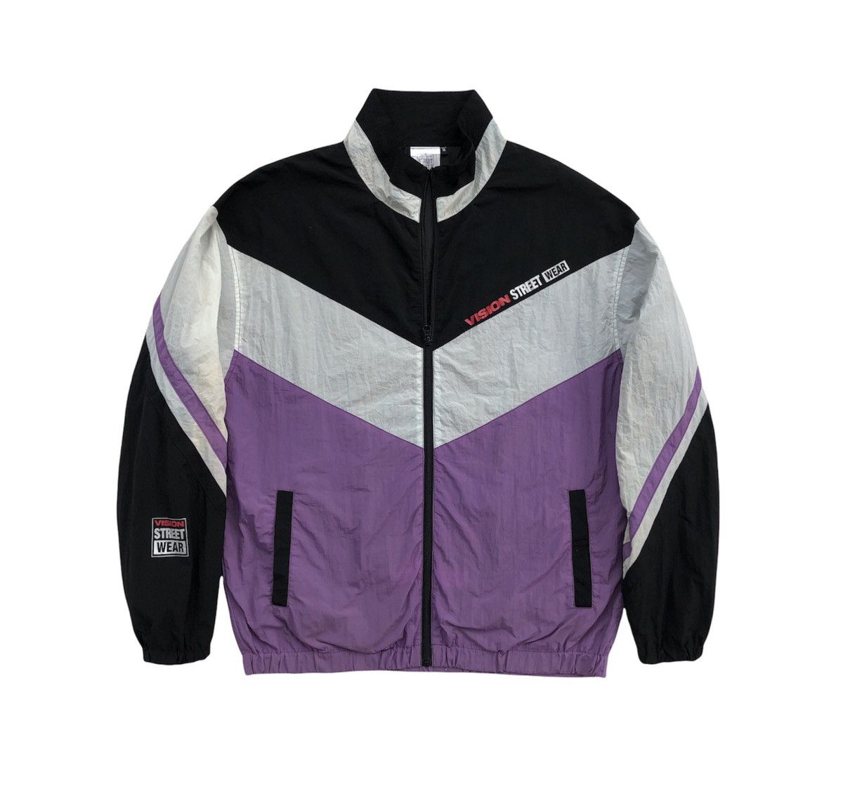 Vintage VISION Line-Switching Track Jacket Vision Streetwear Blouson ...