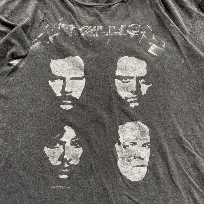 Vintage Vintage 1991 Metallica Black Album Euro Band Tes | Grailed