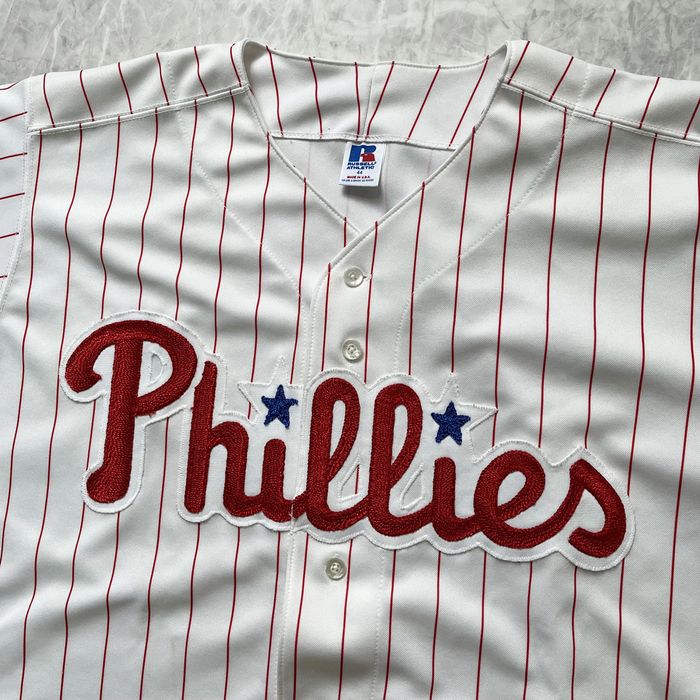 Vintage VTG 90s MLB PHILADELPHIA PHILLIES PINSTRIPE AUTHENTIC JERSEY ...