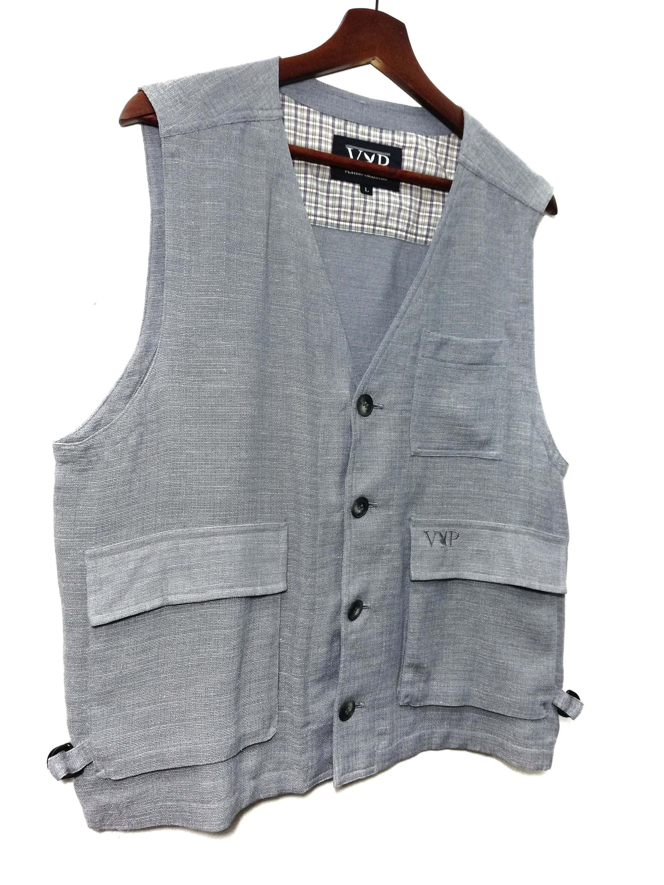 Playboy 🔥GRAIL VIP Playboy Collection Polyester / Hemp Vest Jacket ...