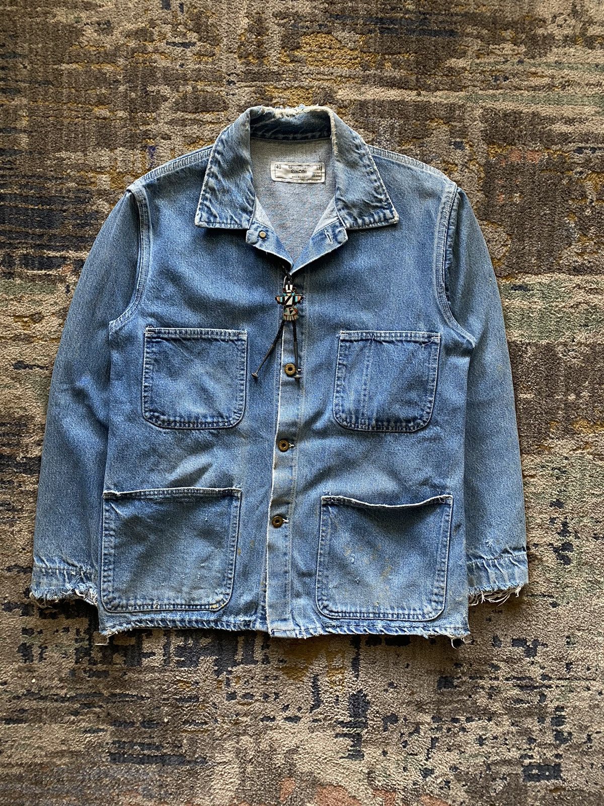 Vintage 1940’s/50’s distressed stonecutter chore coat | Grailed