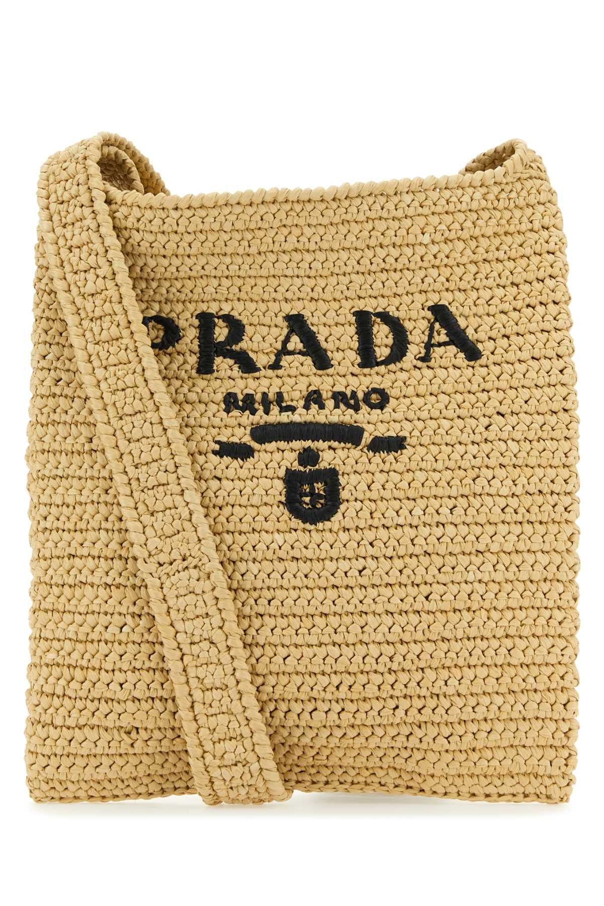 Prada Raffia Crossbody Bag | Grailed
