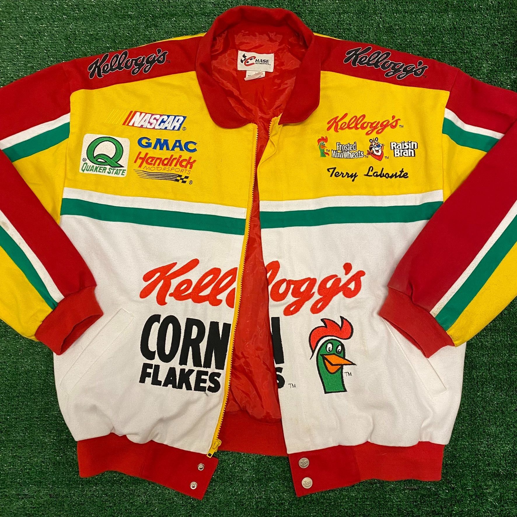 Vintage Crazy Vintage 90s Corn Flakes NASCAR Racing Jacket | Grailed