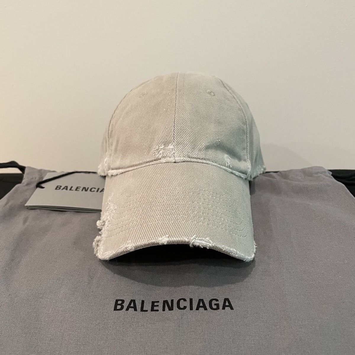 Balenciaga BALENCIAGA DOG BITE DISTRESSED CAP | Grailed