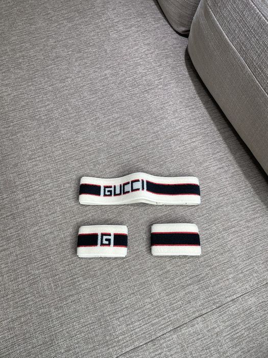 Gucci Gucci 3-Piece Logo Headband & Wristband Set | Grailed