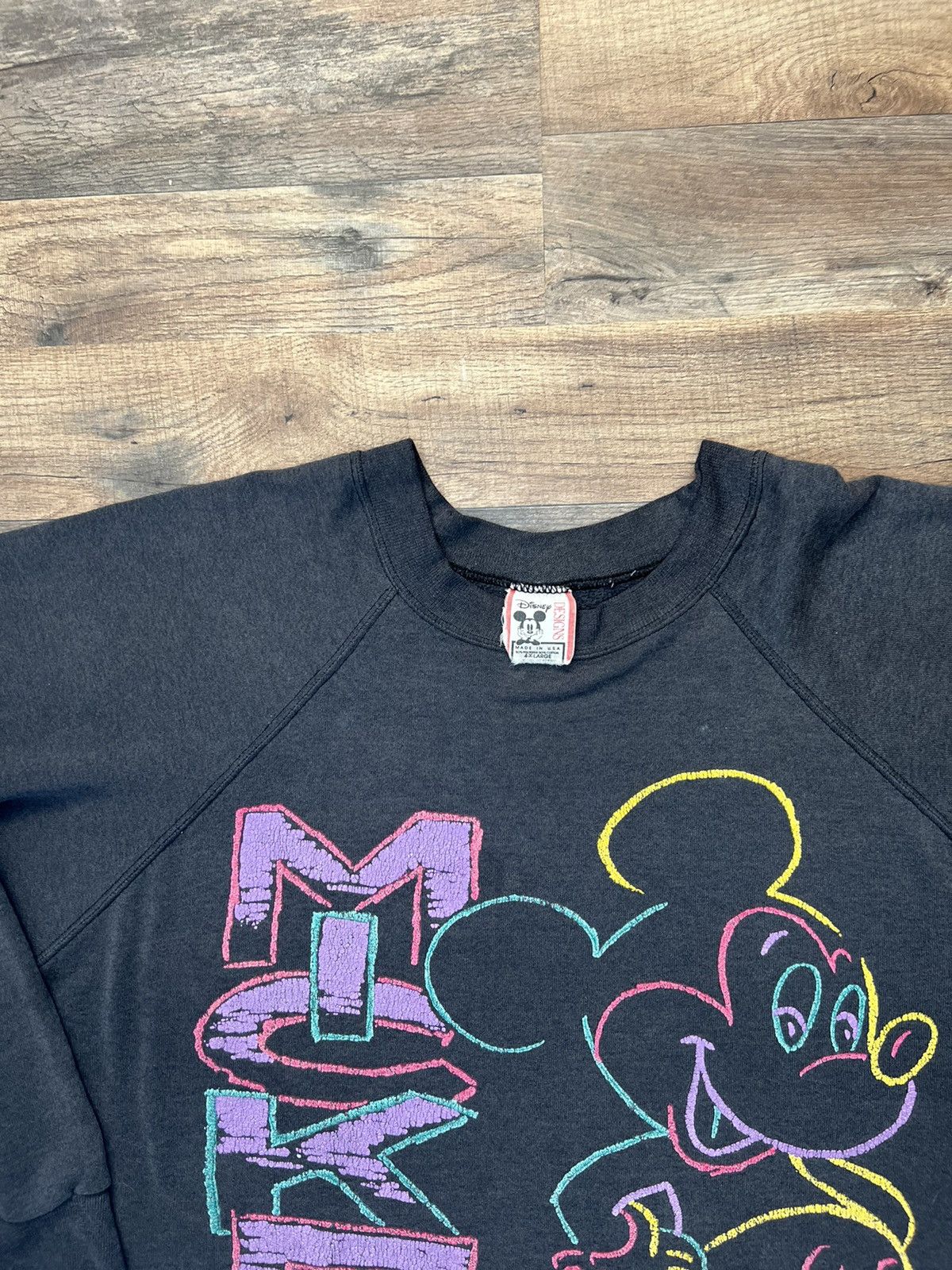 Vintage Vintage 90s Faded Thrashed Disney Mickey Art Cartoon | Grailed