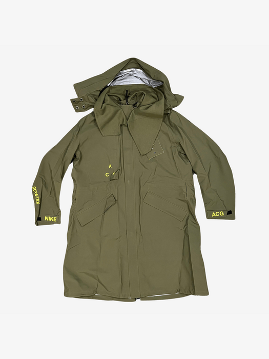 Nike ACG Nikelab ACG Olive Goretex Techwear Trench Jacket | Grailed