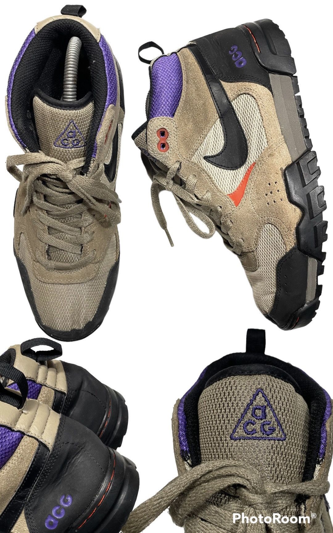 Vintage Vtg rare Nike ACG Pyroclast Mid 2011 trail Khaki Black Grain ...