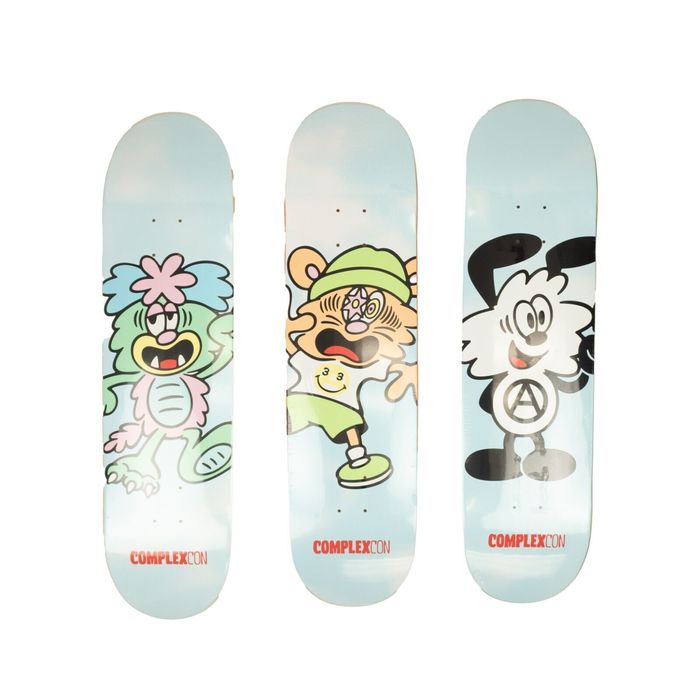 ComplexCon NEW COMPLEXCON X Verdy Multicolor Skateboard Deck Set | Grailed