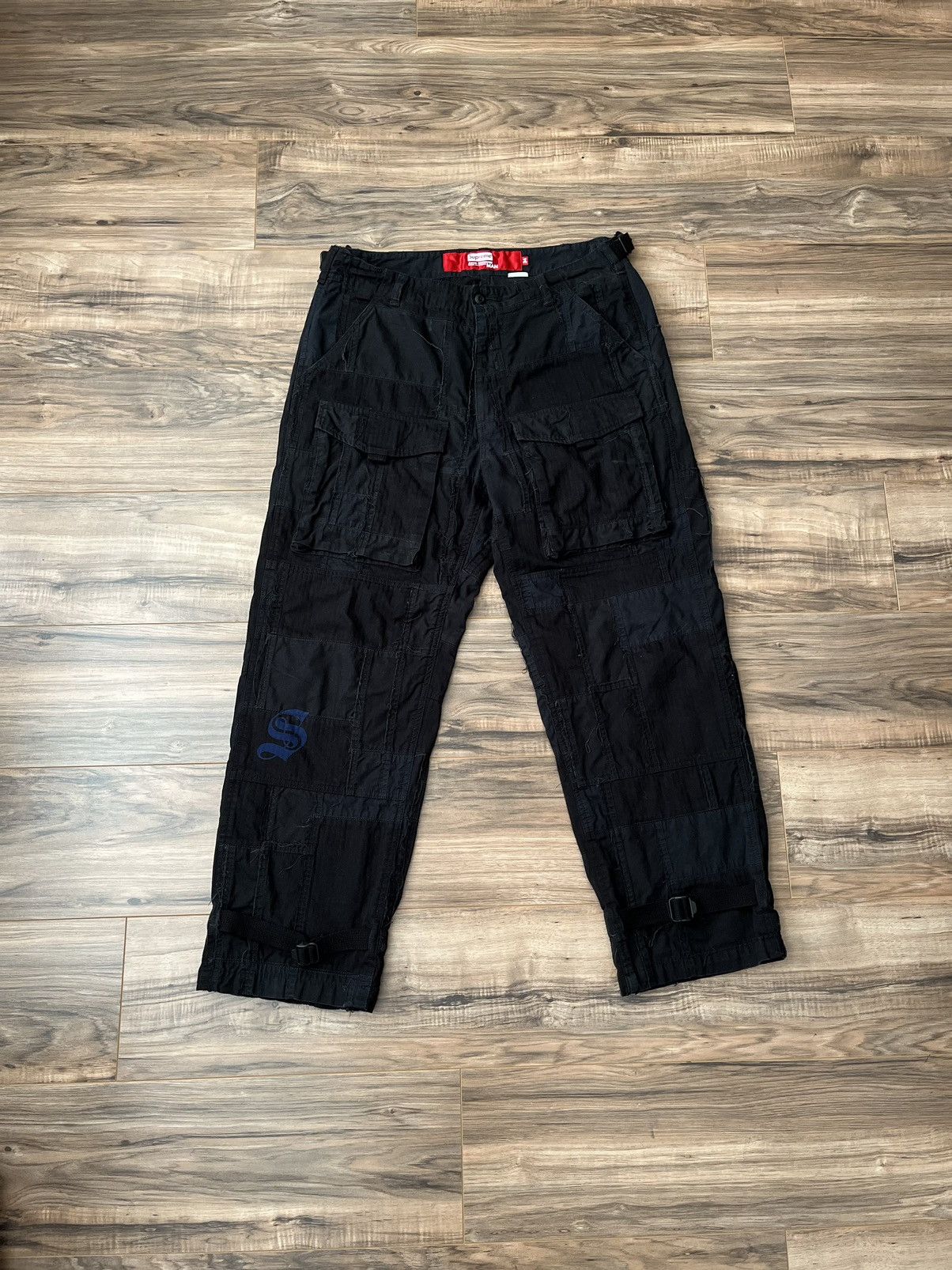 Junya Watanabe × Supreme Supreme JUNYA WATANABE CDG MAN Patchwork Cargo Pant | Grailed