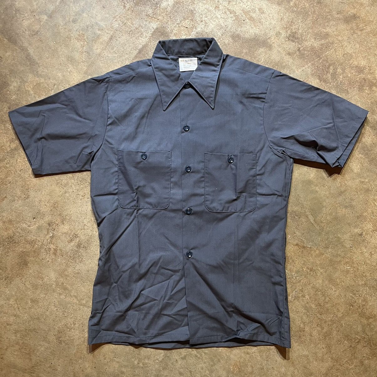 Vintage Vintage 70s Big Mac JCPenney Grey Work Button Up Shirt | Grailed