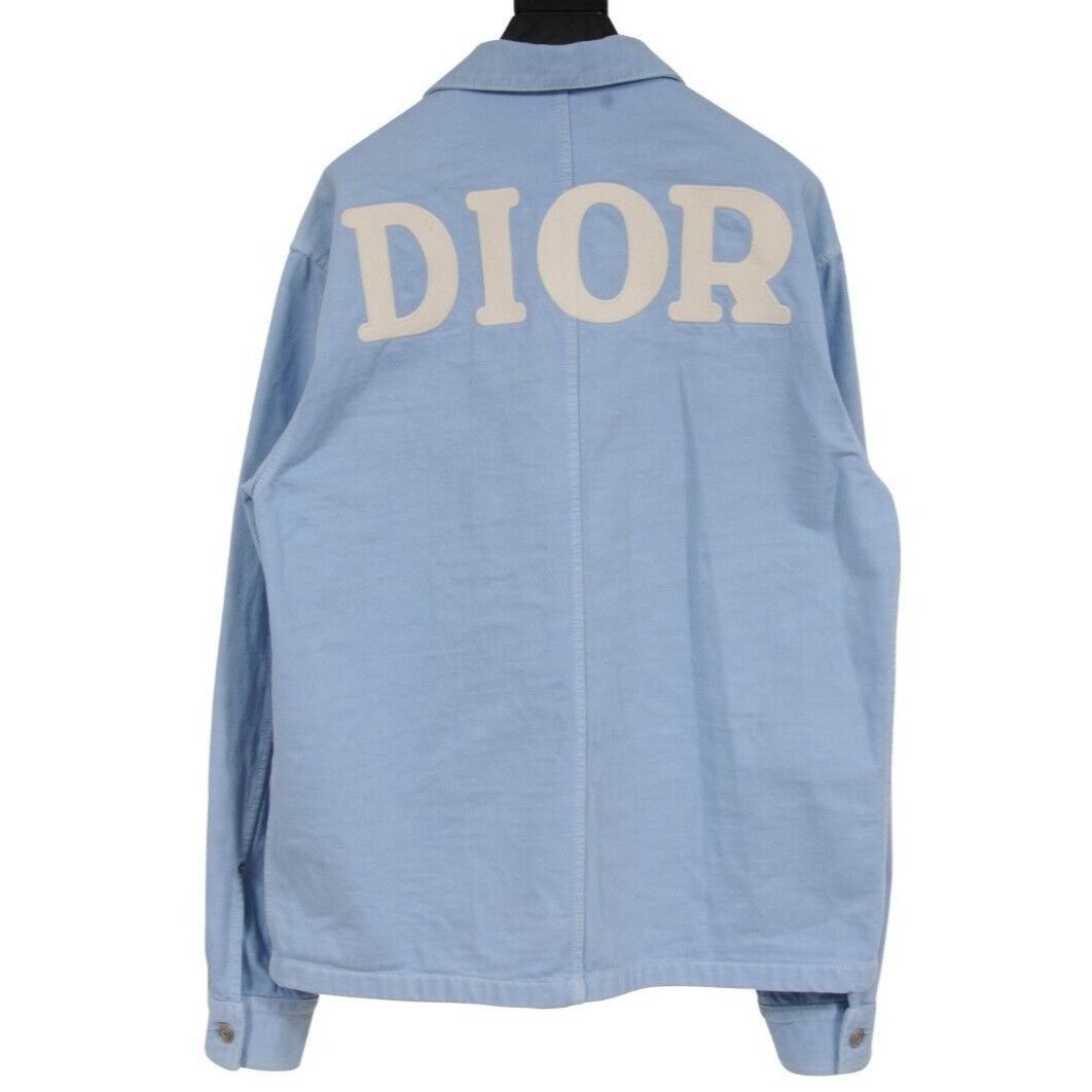 Dior Light Blue 1947 Logo Denim Jacket - 01693 | Grailed