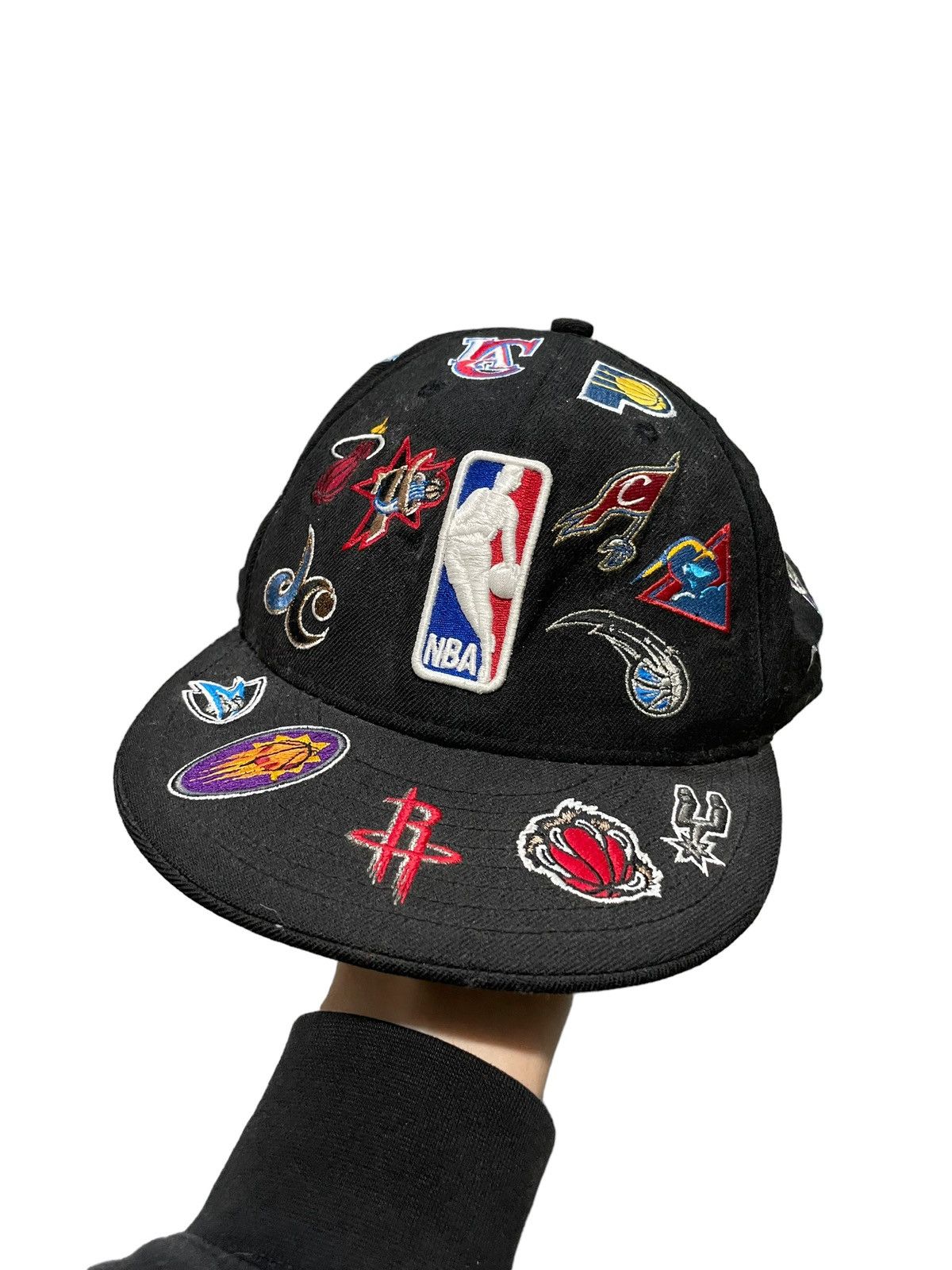 NBA × New Era × Vintage New Era all over badges hat | Grailed