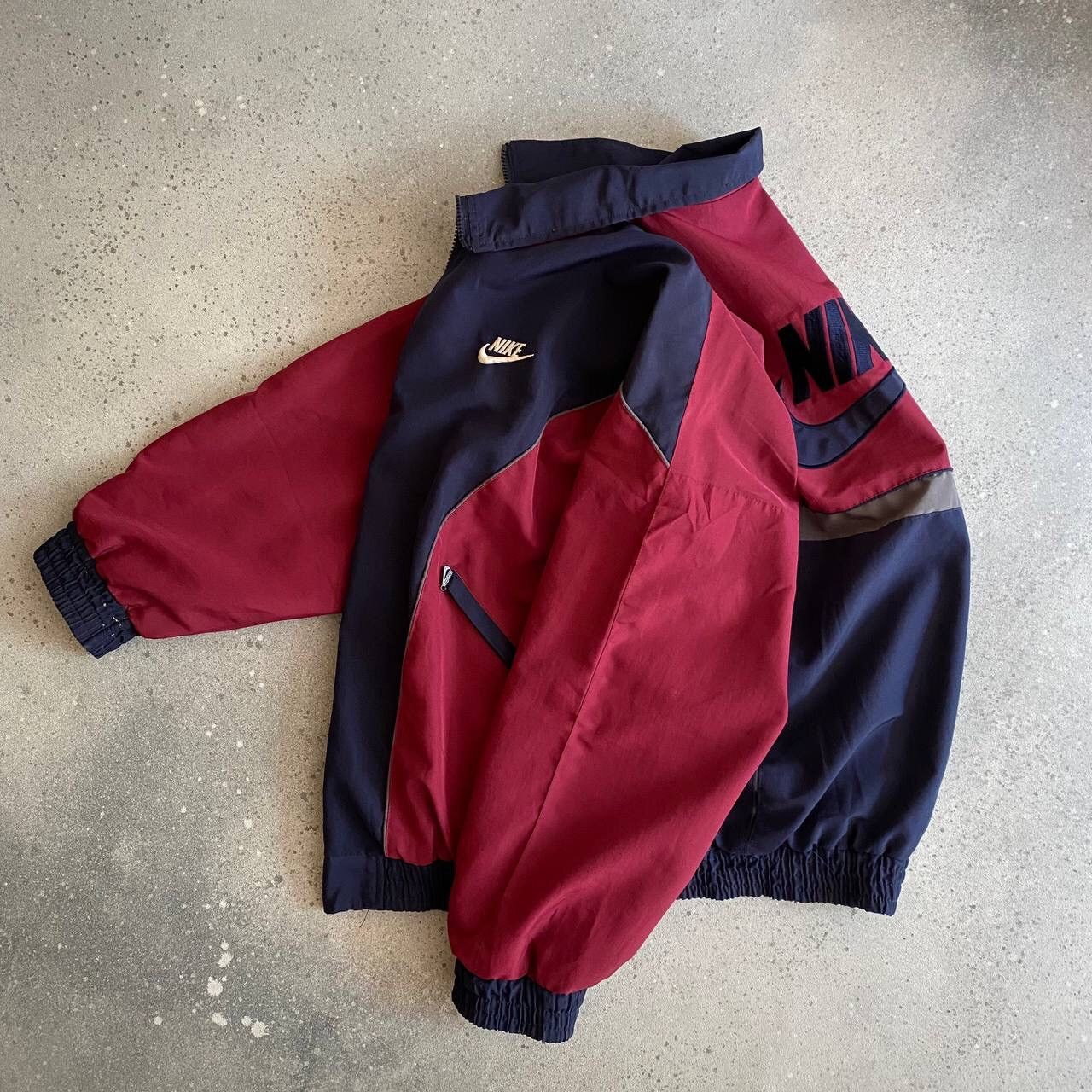 Nike 90s Nike Vintage Big Swoosh Logo Retro Track Jacket | Grailed