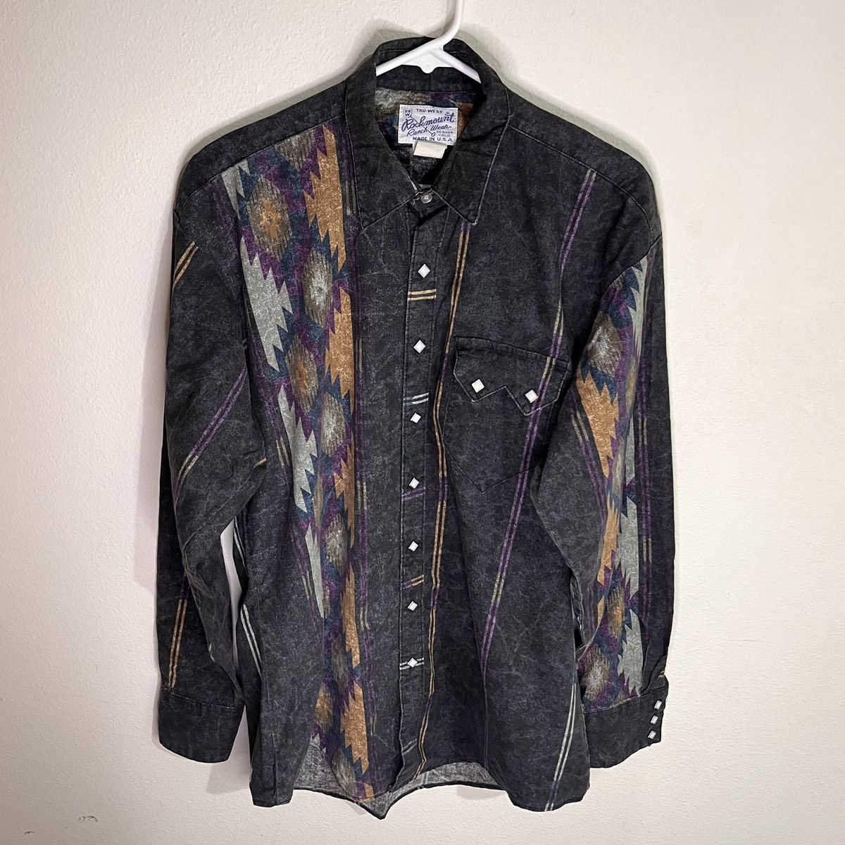 Vintage Rockmount Ranch Wear Aztec Western Shirt | Grailed