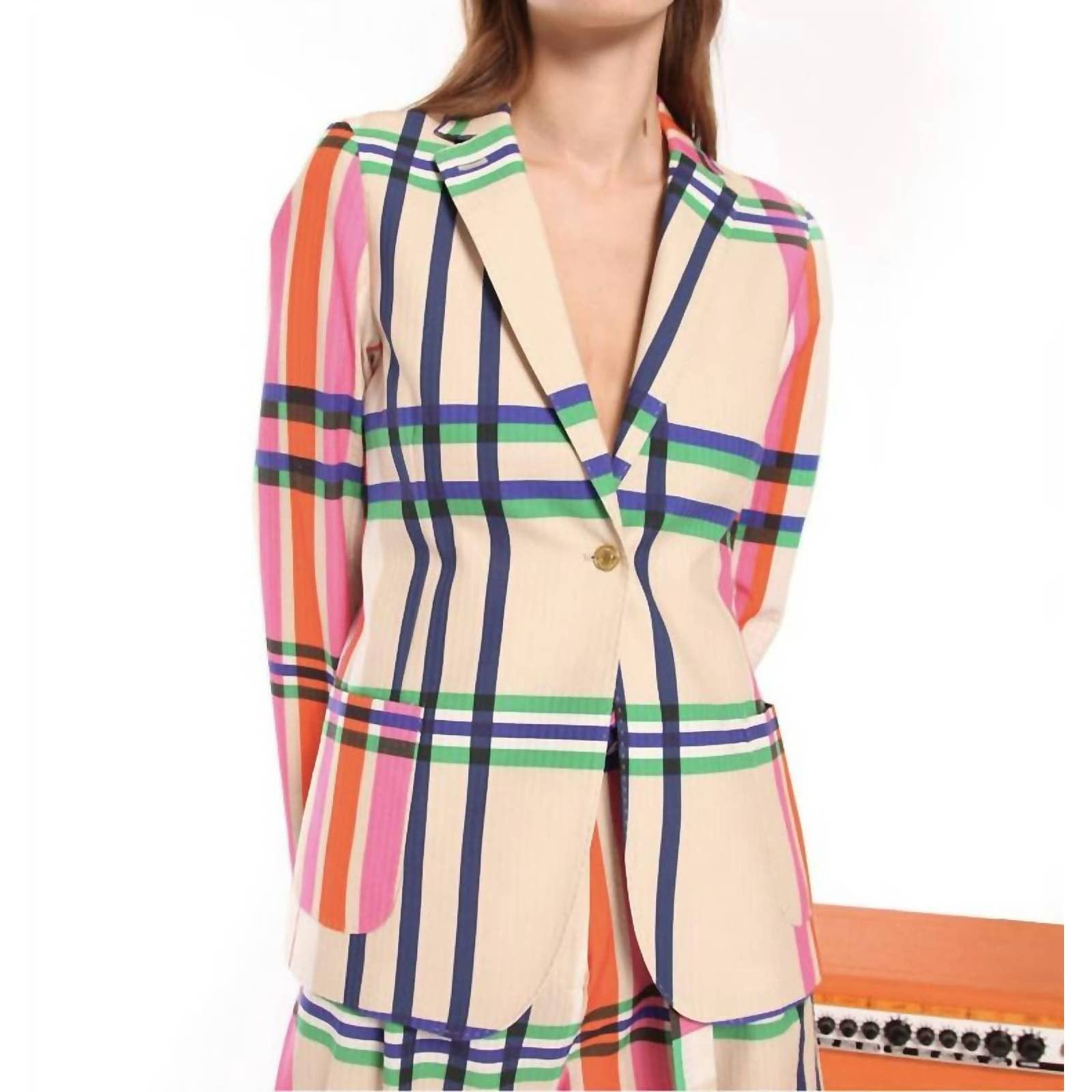 Vilagallo Harlow Blazer In Herne Print | Grailed