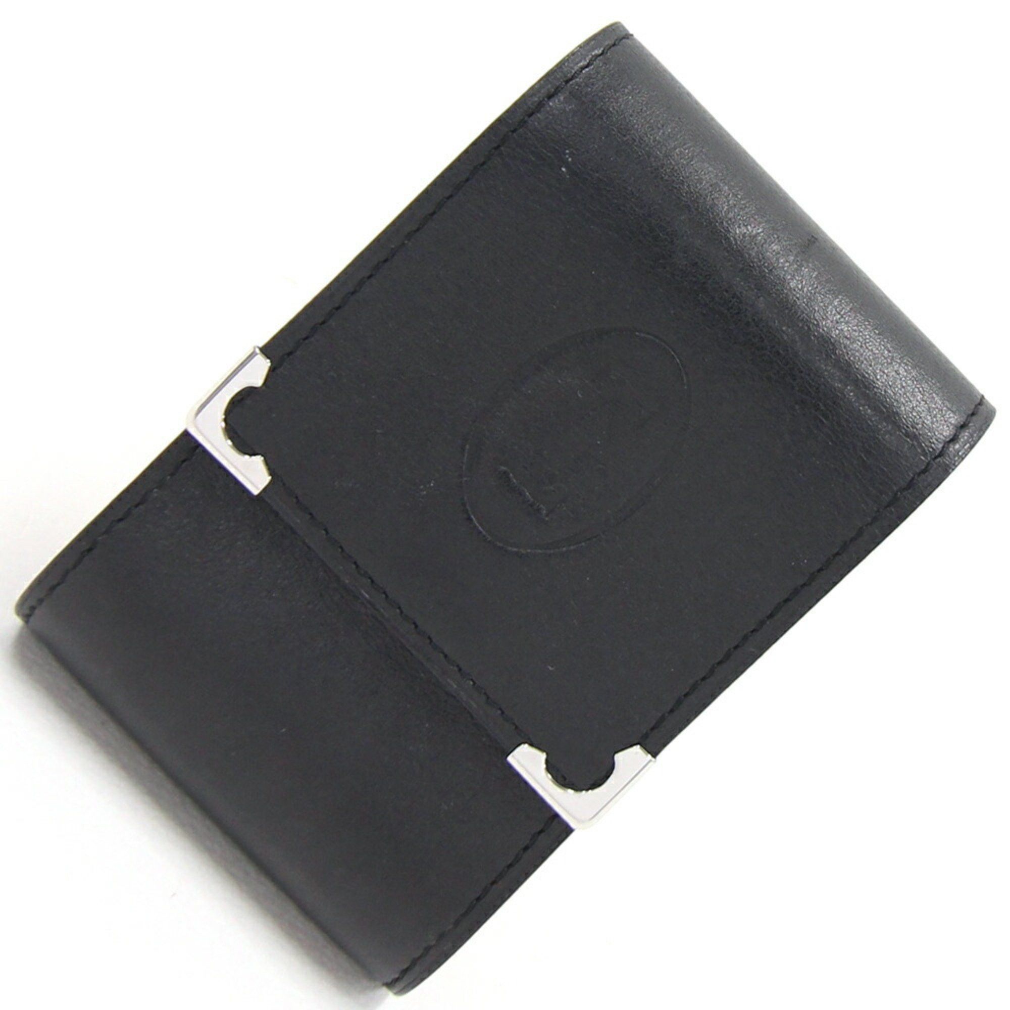 Cartier Cartier Cigarette Case Must de Black Bordeaux Leather Cigar ...