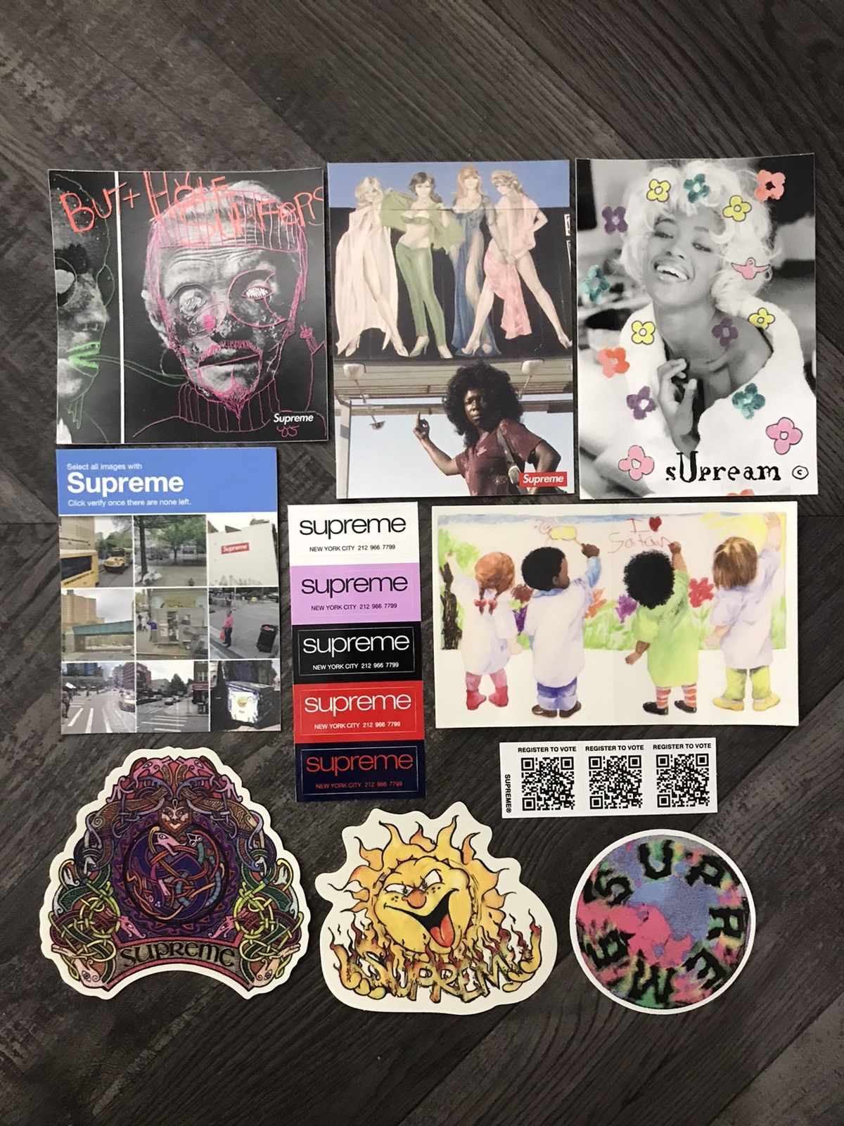 Supreme 10x Supreme Stickers Lot | Grailed