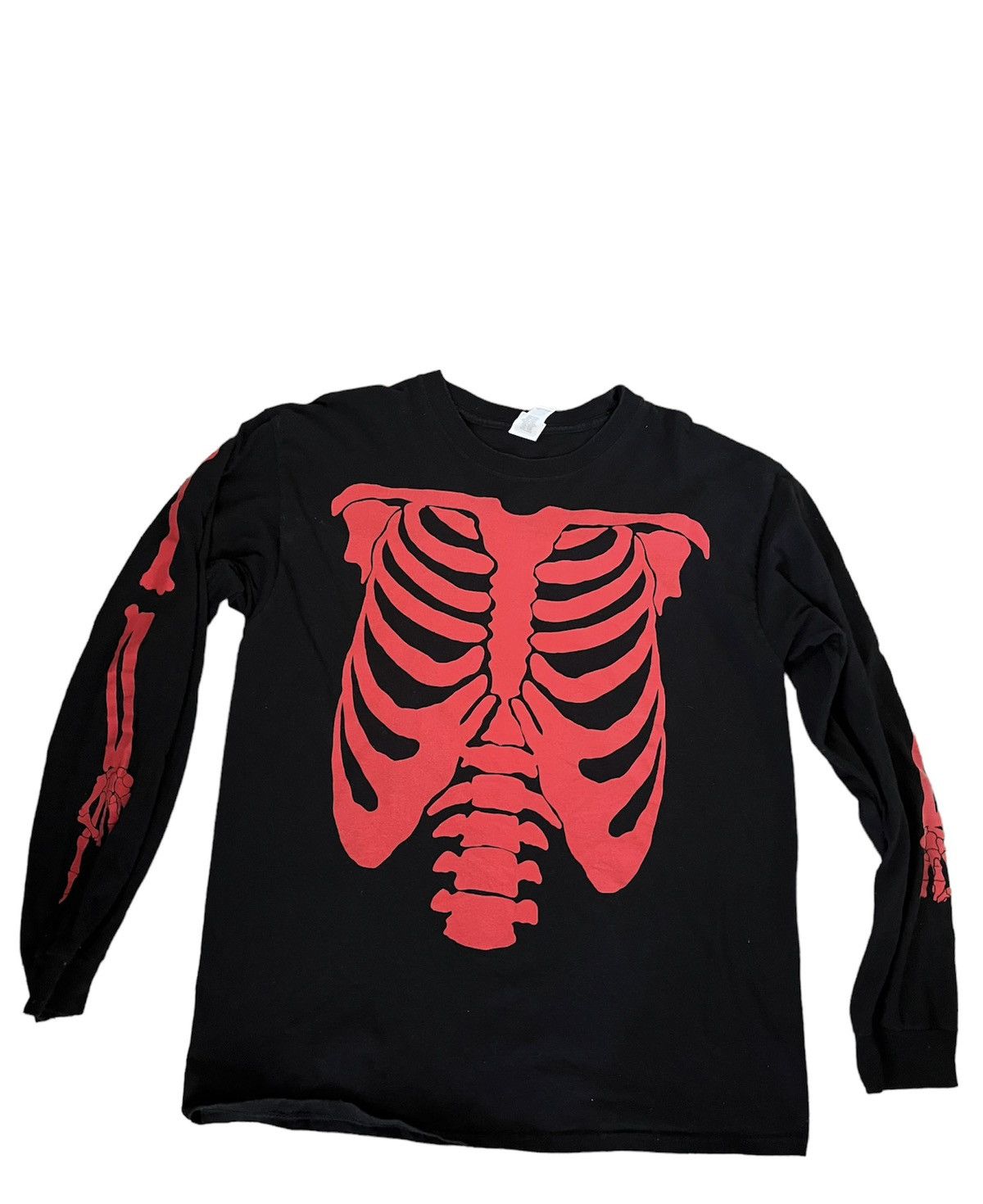 Playboi Carti Playboi Carti Red Skeleton Longsleeve Merch | Grailed