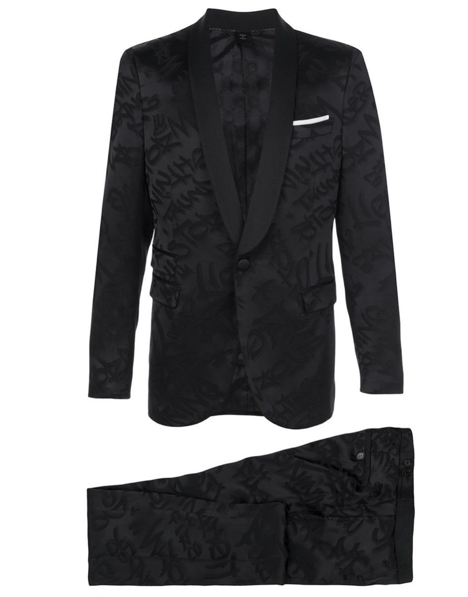 Neil Barrett Neil Barrett Graffiti Print Tuxedo | Grailed
