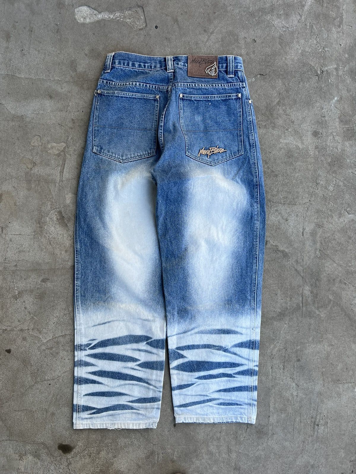 Jnco × Vintage × Wutang Vintage Johnny Blaze Baggy Jeans Washed | Grailed