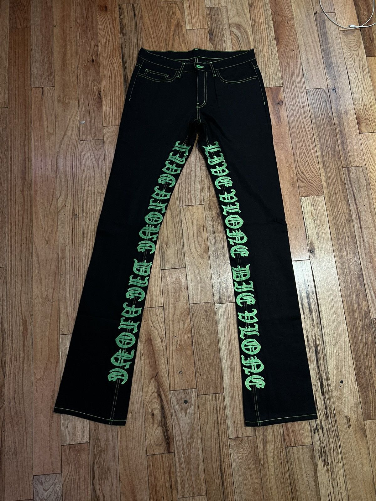 Vlone Vlone Denim Jeans ( Live Vlone Die Vlone ) | Grailed