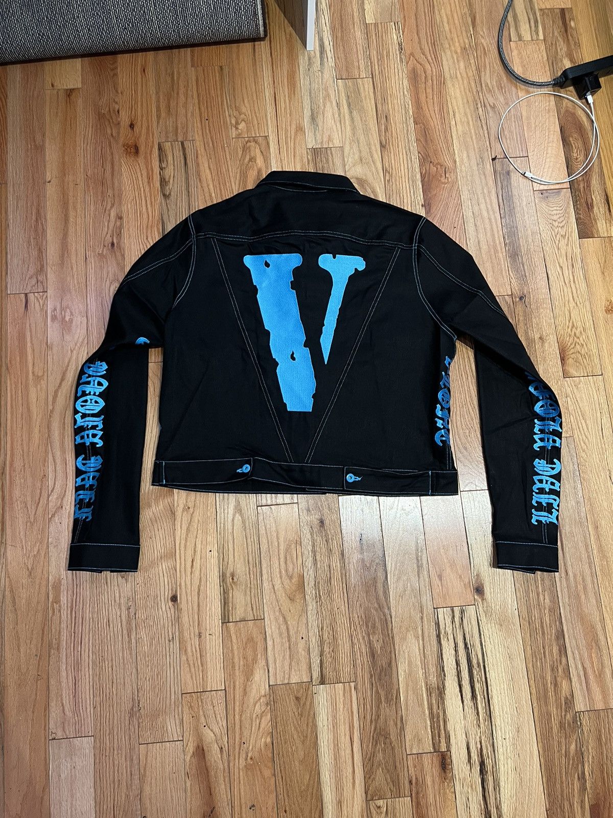 Vlone Vlone Denim Jacket ( Live Vlone Die Vlone ) | Grailed