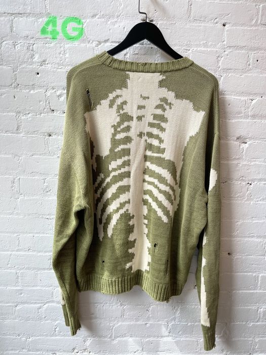 Kapital Kapital 5G Skeleton Distressed Bones Sweater XL | Grailed