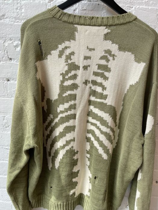 Kapital Kapital 5G Skeleton Distressed Bones Sweater XL | Grailed