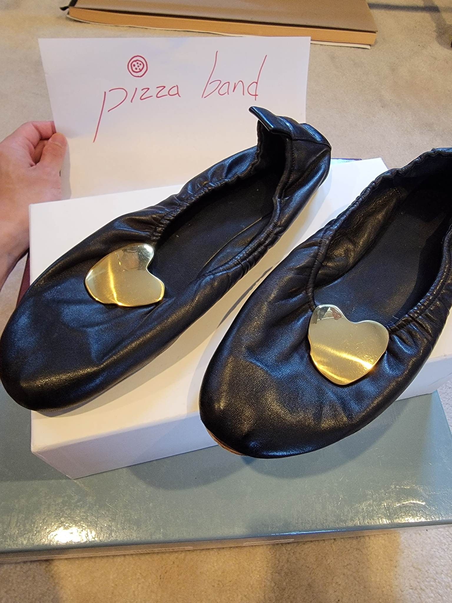 Celine Celine Ballet Flats With Heart Detail | Grailed
