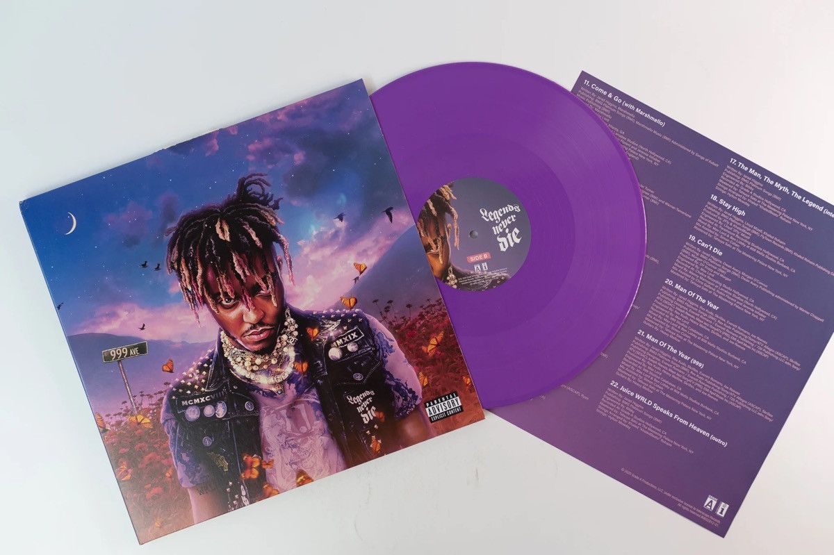 999 Club Juice WRLD Legends Never Die Purple Vinyl | Grailed